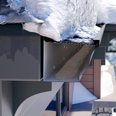 Mastic + Leaf Relief Gutters | LandMark Exteriors